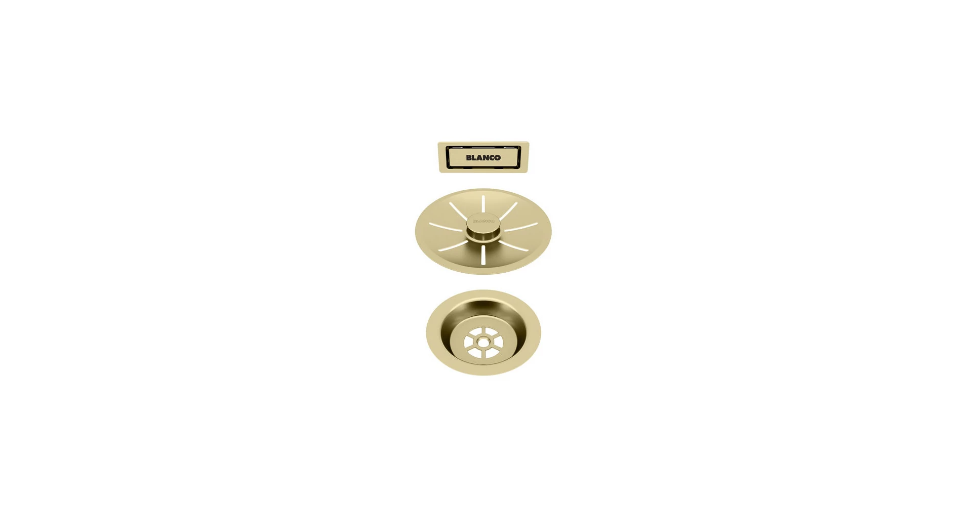 203476 - BLANCO InFino szett satin gold 1 med - Blanco - Mosogató Center